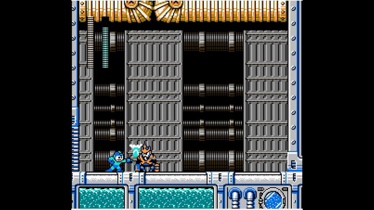 Mega Man 5 - Wave Man (buster only, no damage) all shots through the ...