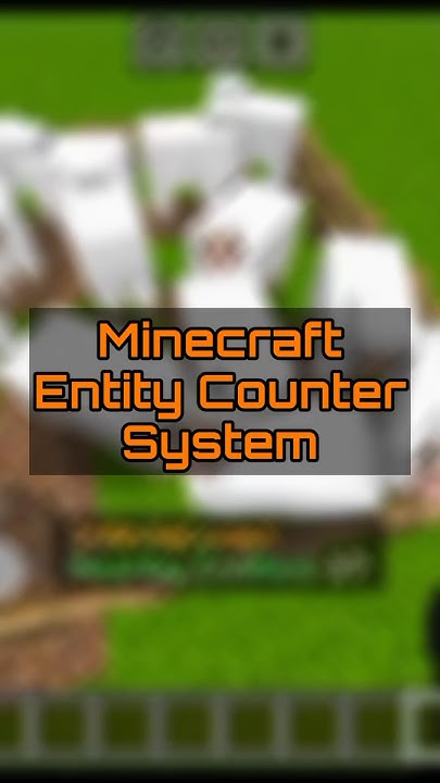 Minecraft Entity Counter Command block System - YouTube