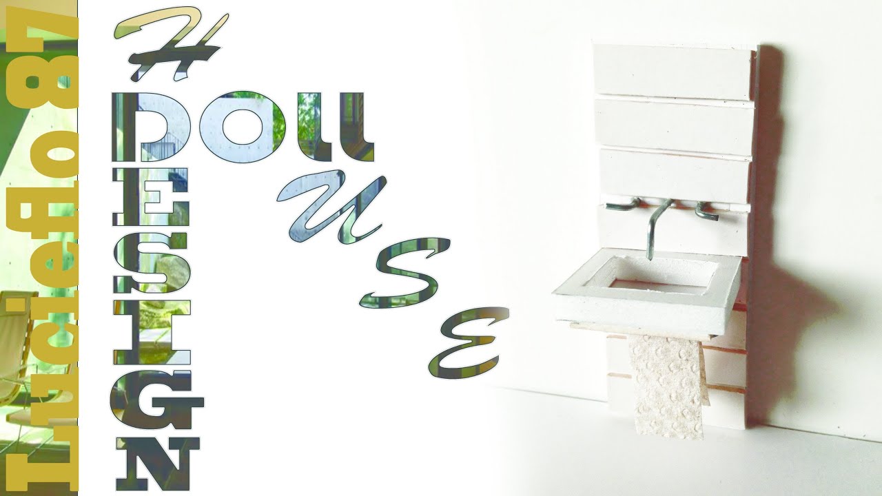 DIY, Doll house, creer un lavabo 01 ( sink tutorial ) - YouTube