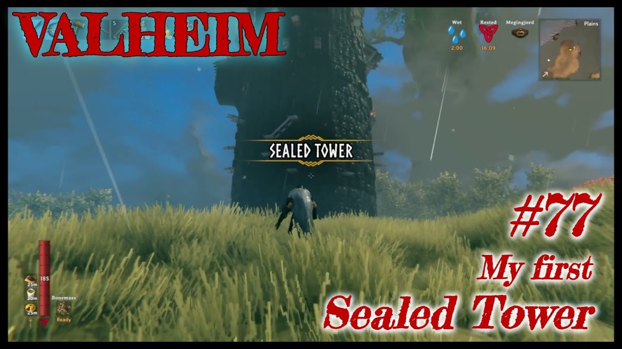 Valheim, #77, My first sealed tower, relaxing gameplay - YouTube