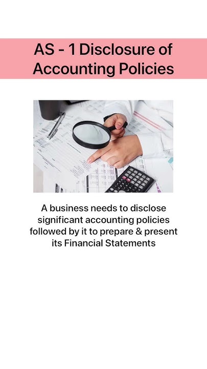 AS - 1 Disclosure of Accounting Policies #shorts #youtubeshorts #accounting - YouTube