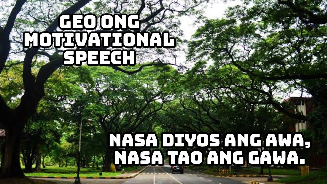 Geo Ong Motivational speech Nasa Diyos ang Awa Nasa Tao ang Gawa. # ...