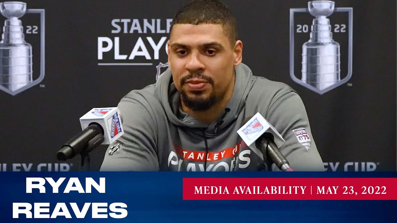 New York Rangers: Ryan Reaves Media Availability | May 23, 2022 - YouTube