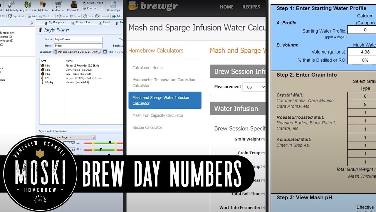 Brew Day Numbers Review - Tutorial - YouTube