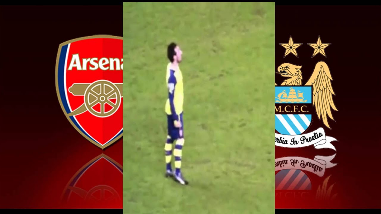 Santi Cazorla dance after passing to Olivier Giroud (City v.s Arsenal ...
