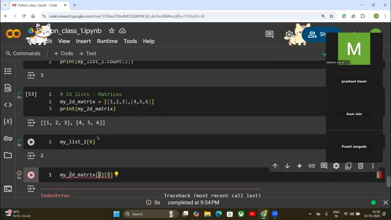 Day 2: Session 2 Python programming - YouTube