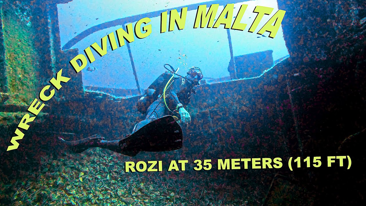 Wreck Diving in Malta at Rozi - YouTube