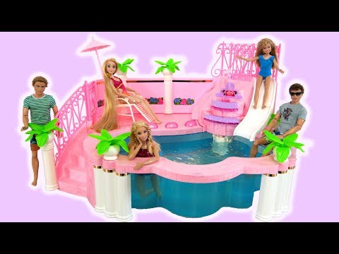 Barbie bebek Pembe Yüzme havuzu Oyuncak