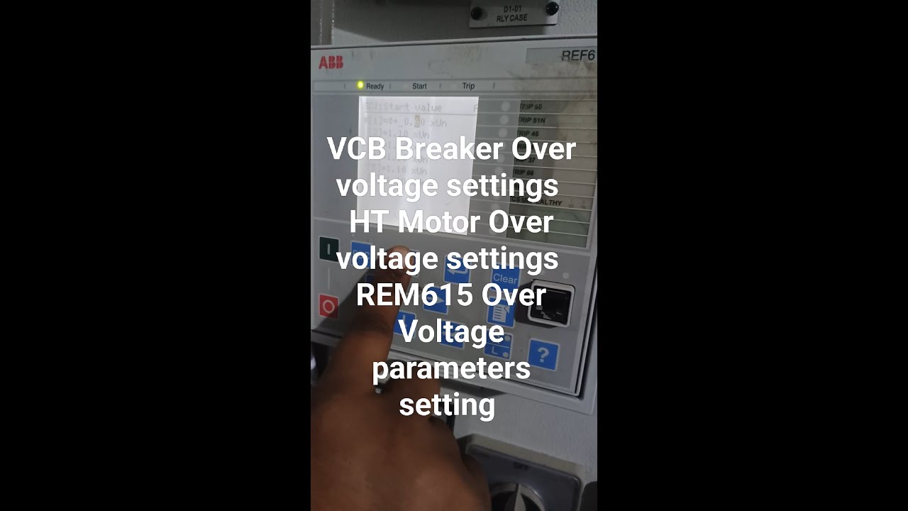 VCB over voltage setting, How to calculate over-voltage settings in a ...