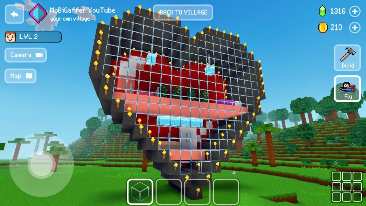 Block Craft 3D: Crafting Game #3904 | Heart House 2 ♥️ 🏠 - YouTube