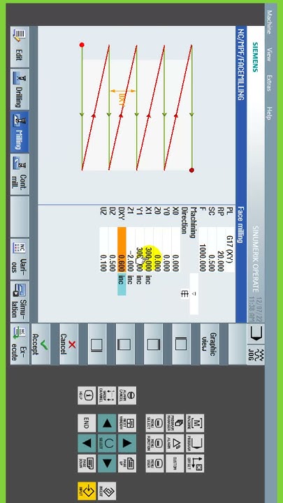 Siemens Sinutrain 840Dsl/828D | Face Milling (Cycle 61) - Part 4 - YouTube