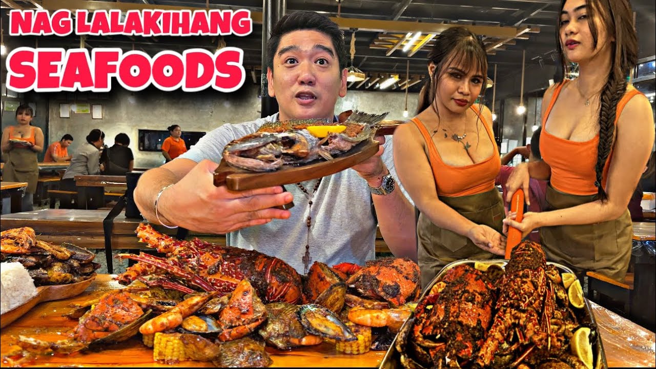 SEAFOOD OVERLOAD MUKBANG! NAG LALAKIHANG MHA LOBSTER CURACHA TAHONG AT ...