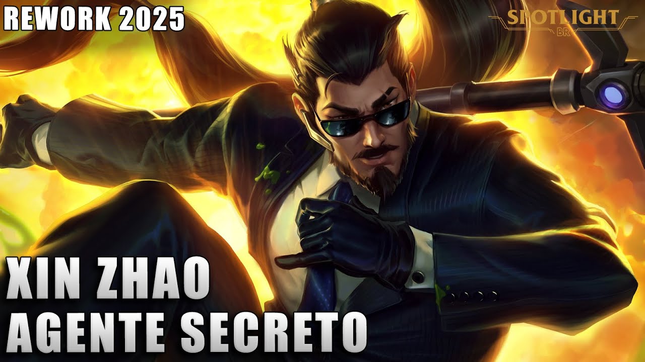 Xin Zhao Agente Secreto (Rework 2025) - Skin Spotlight COMPLETO - YouTube