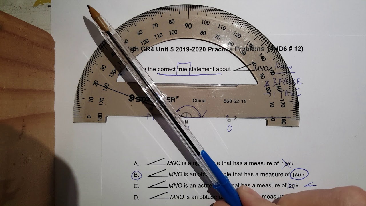 4MD6 #12 (An obtuse angle is greater than 90 degrees) - YouTube