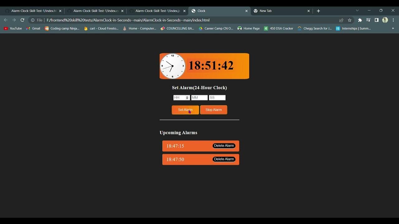 Alarm Clock Project - YouTube