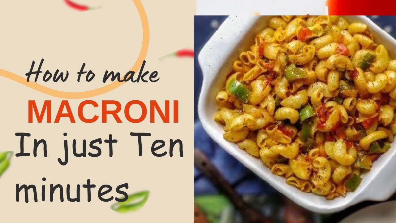 How to make Macroni in just Ten minutes|My first food vlog| my first ...