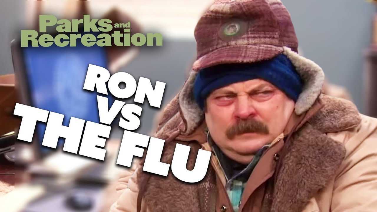 Ron Swanson Battles An Infection | Parks and Recreation | Comedy Bites ...