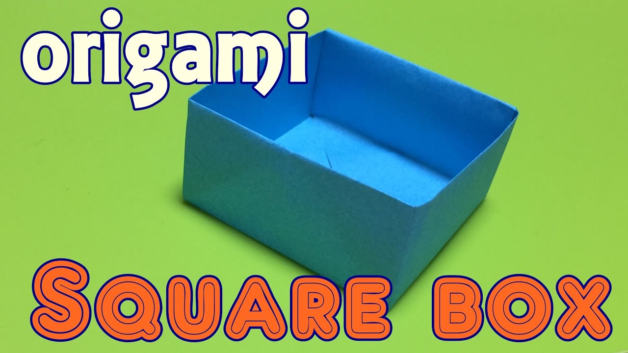 How To Make Paper Square Box Origami Box Tutorial Easy Only One Paper origami For Kids YouTube How To Make Paper Square Box Origami Box Tutorial Easy Only One Paper origami For Kids YouTube