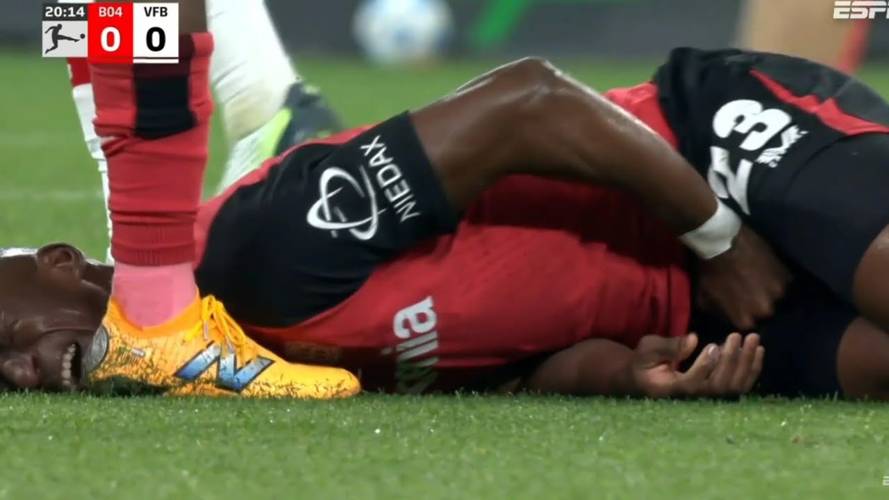 Nordi Mukiele: Soccer Nutshot. Bayer Leverkusen vs. Stuttgart. 01/12/24 ...