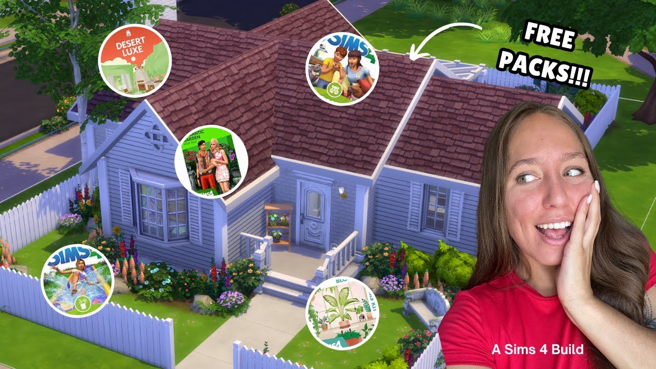 EA gave us free packs, so I put them to the test | Sims 4 Build | No CC ...