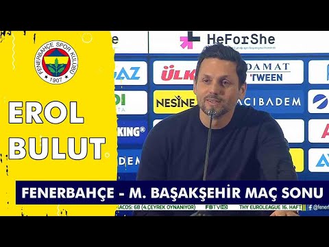 Teknik Direktörümüz Erol Bulut'un Maç Sonu Açıklamaları