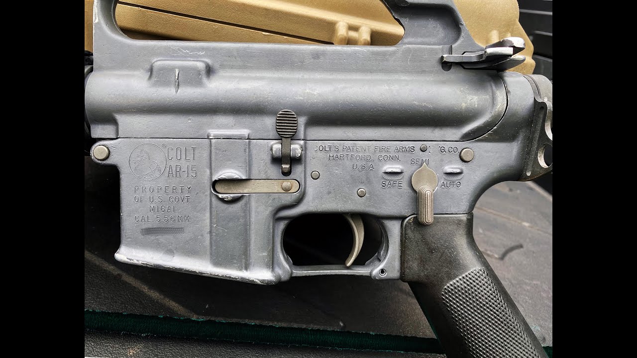 Shooting the Colt M16A1 (full auto) - YouTube