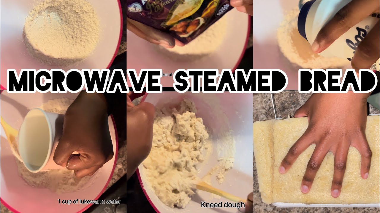 Easy microwave steamed bread - YouTube