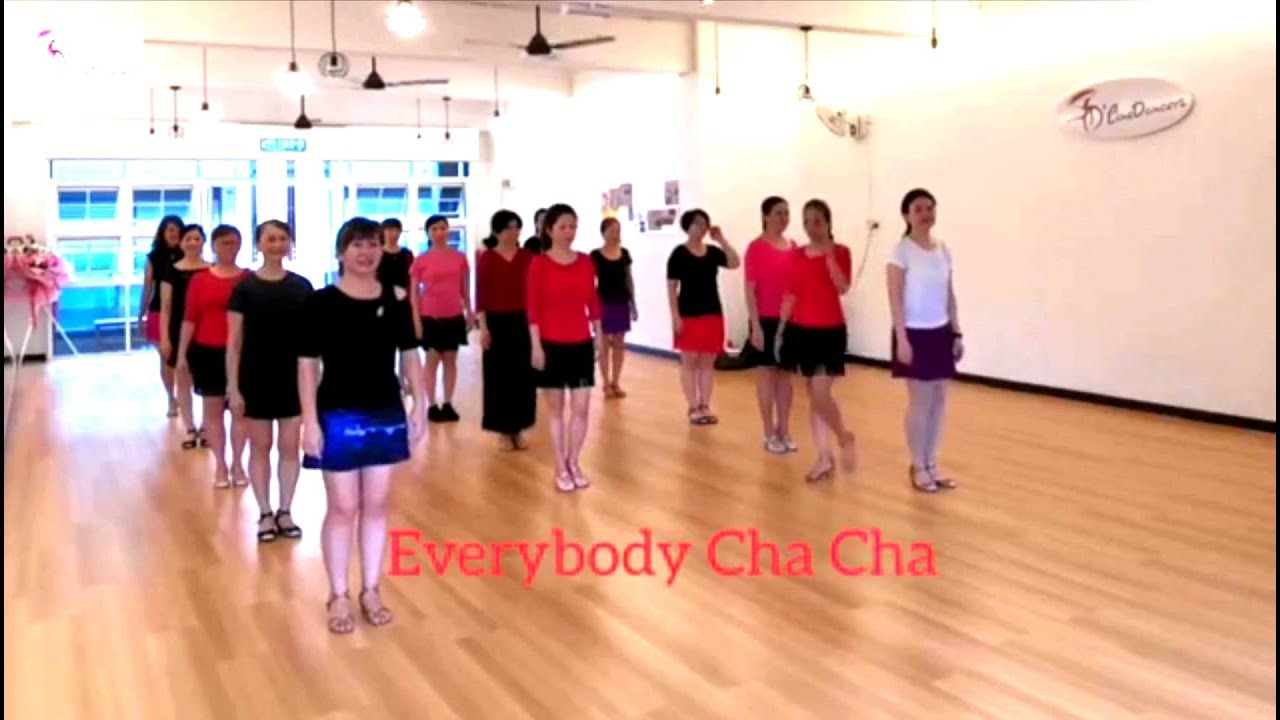 Everybody Cha Cha line dance - YouTube