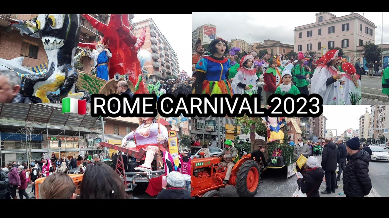 ইতালির রোম শহরে কার্নিভাল উৎসব। CARNIVAL IN ROME 🇮🇹 2023 ||ITALIAN ...