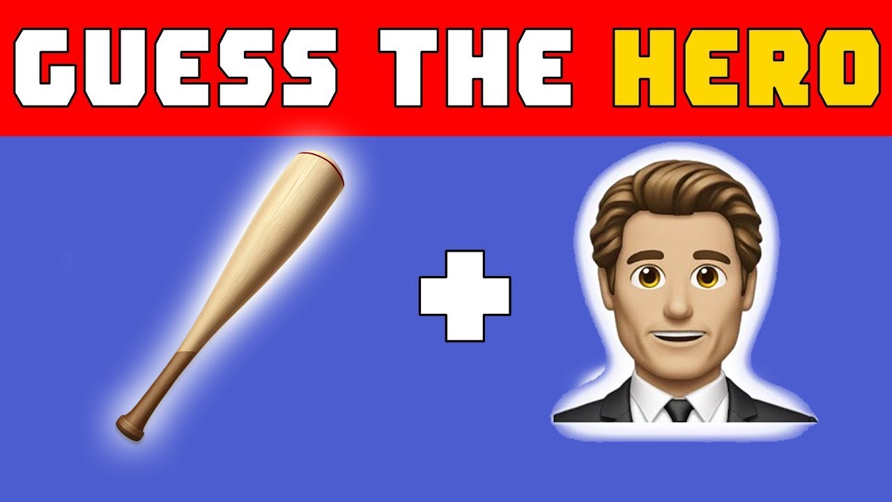 Guess the Superhero by Emoji | Superhero Quiz 🦸‍♂️ Quiz Game l Easy ...