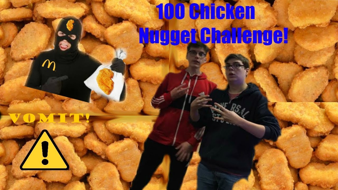100 Chicken Nugget Challenge *We got Robbed* - YouTube