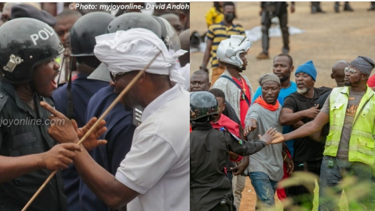 Police Clashes with Demonstrators!! Watch how Community 11 Police ...