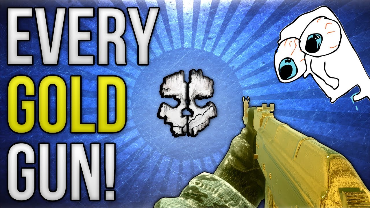 GOLD Camo on Every Gun! (Call of Duty: Ghosts) - YouTube