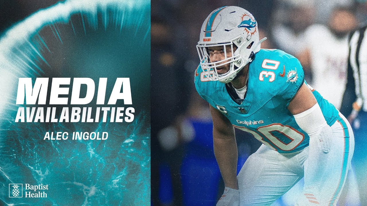 Alec Ingold meets with the media | Miami Dolphins - YouTube