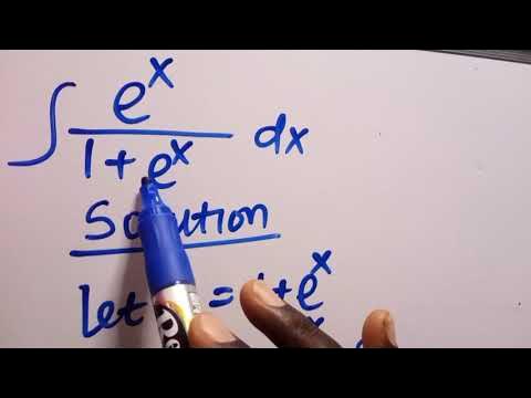 Integrating an exponential function - YouTube