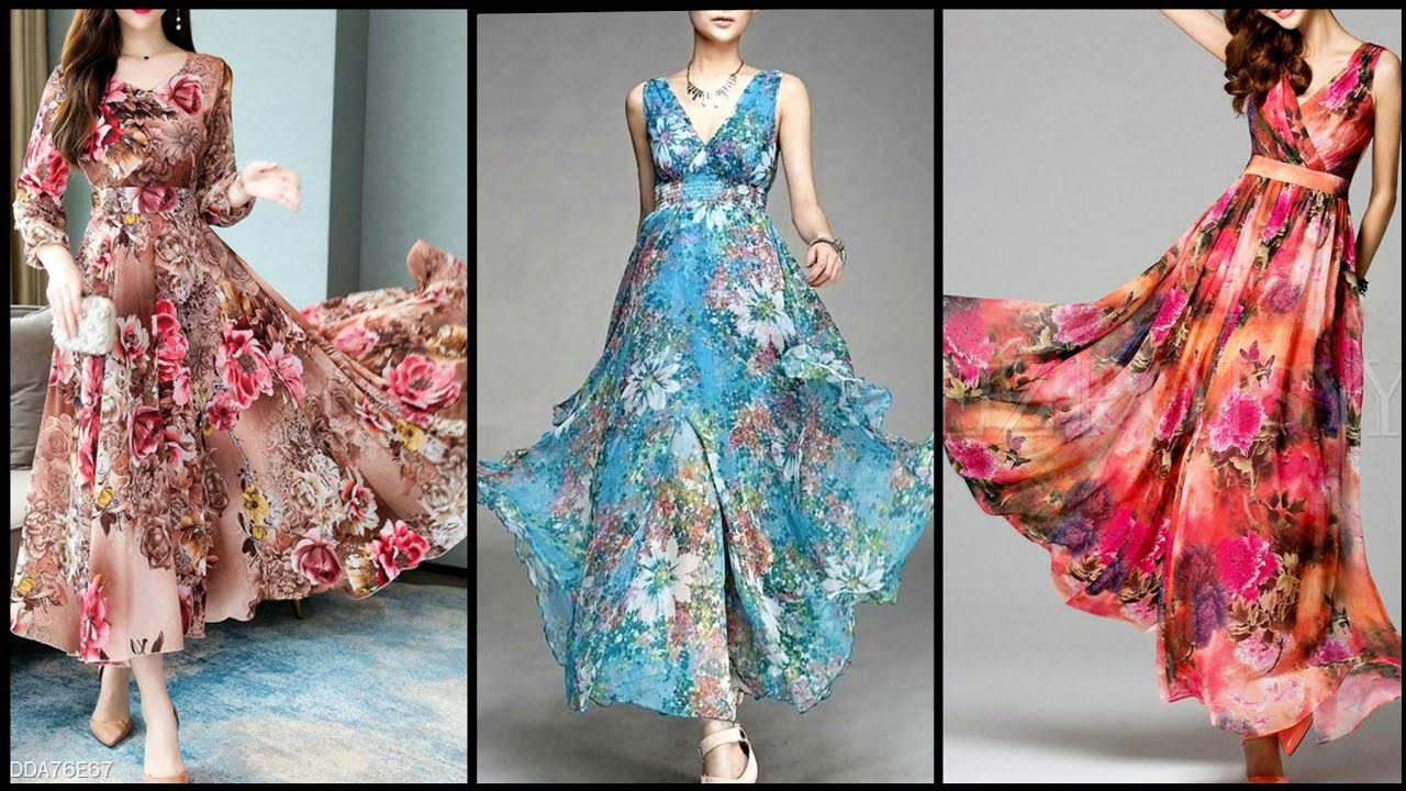Latest Prom Dresses Collection/Printed Design's Different Styles ...