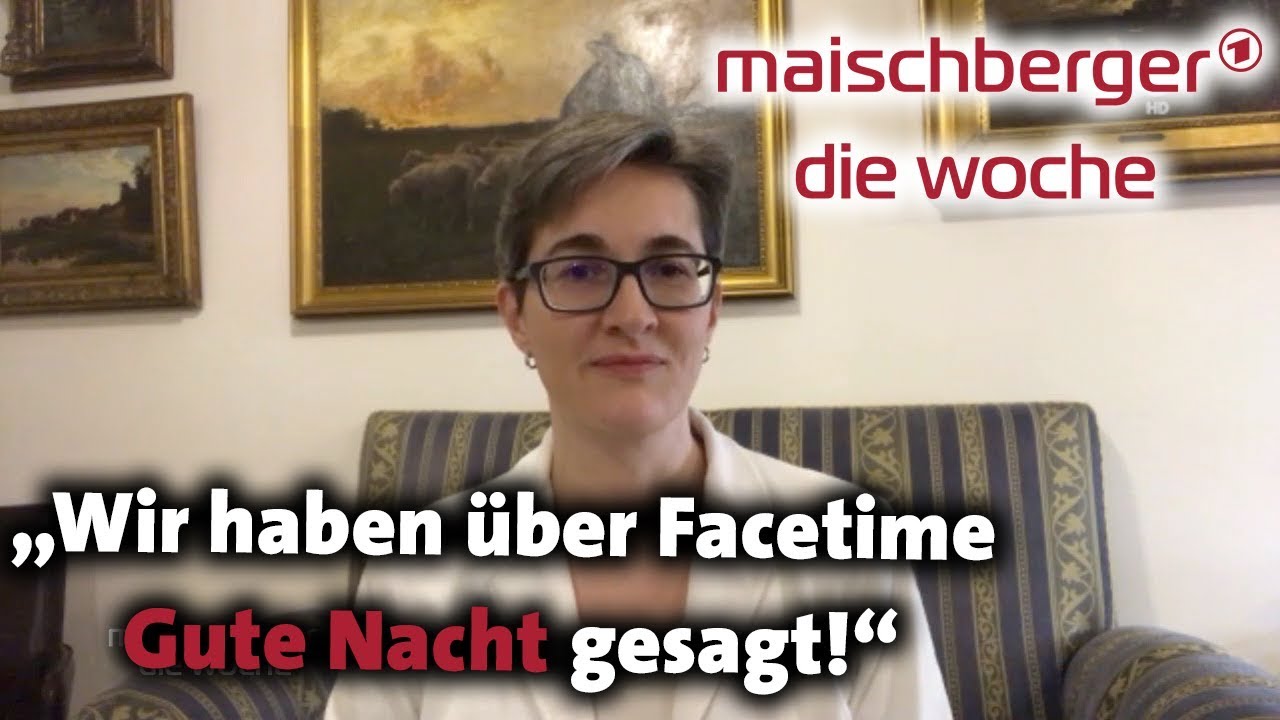 Corona-Patientin Karoline Preisler bei maischberger. die woche 25.03. ...