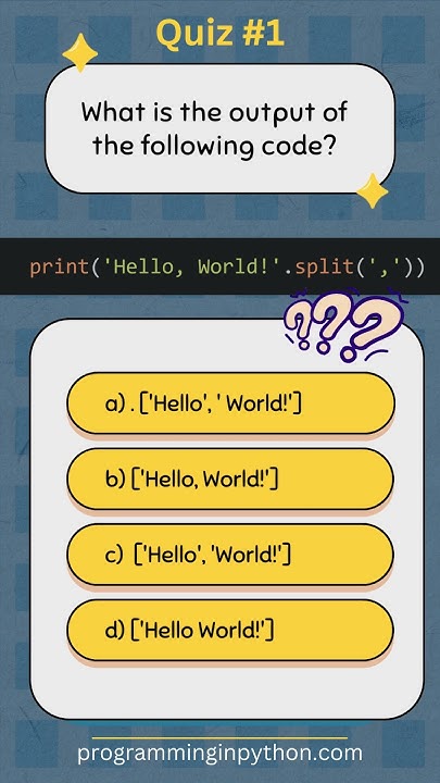 Python Quiz What S The Output Quiz 1 Python Shorts Quiz Codingchallenge Pythonprogram