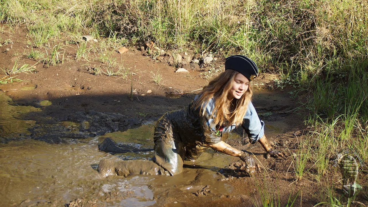 Sunny mudding in green waders (reuploaded) - YouTube