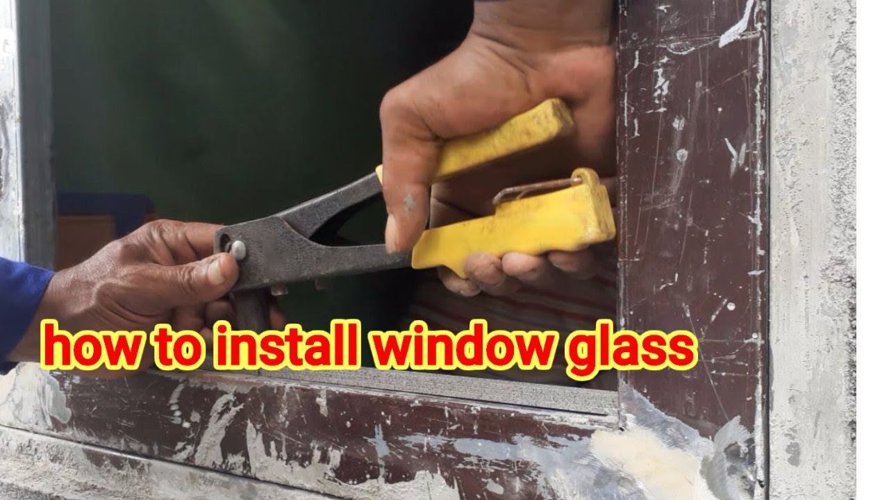 teknik pasang kaca jendela how to install window glass - YouTube