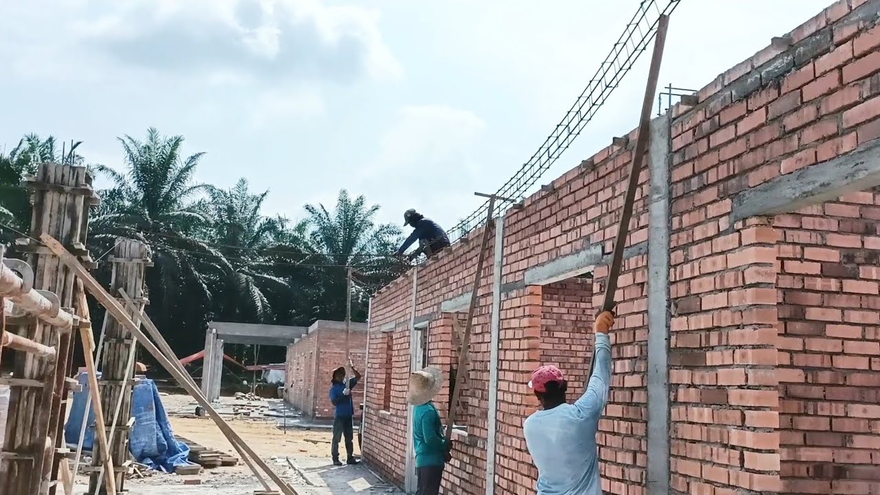 pemasangan besi balok - YouTube