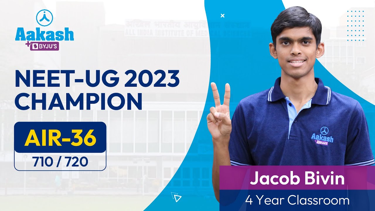 Jacob Bivin Shares His Preparation Strategy | AIR 36 (710/720) | NEET ...