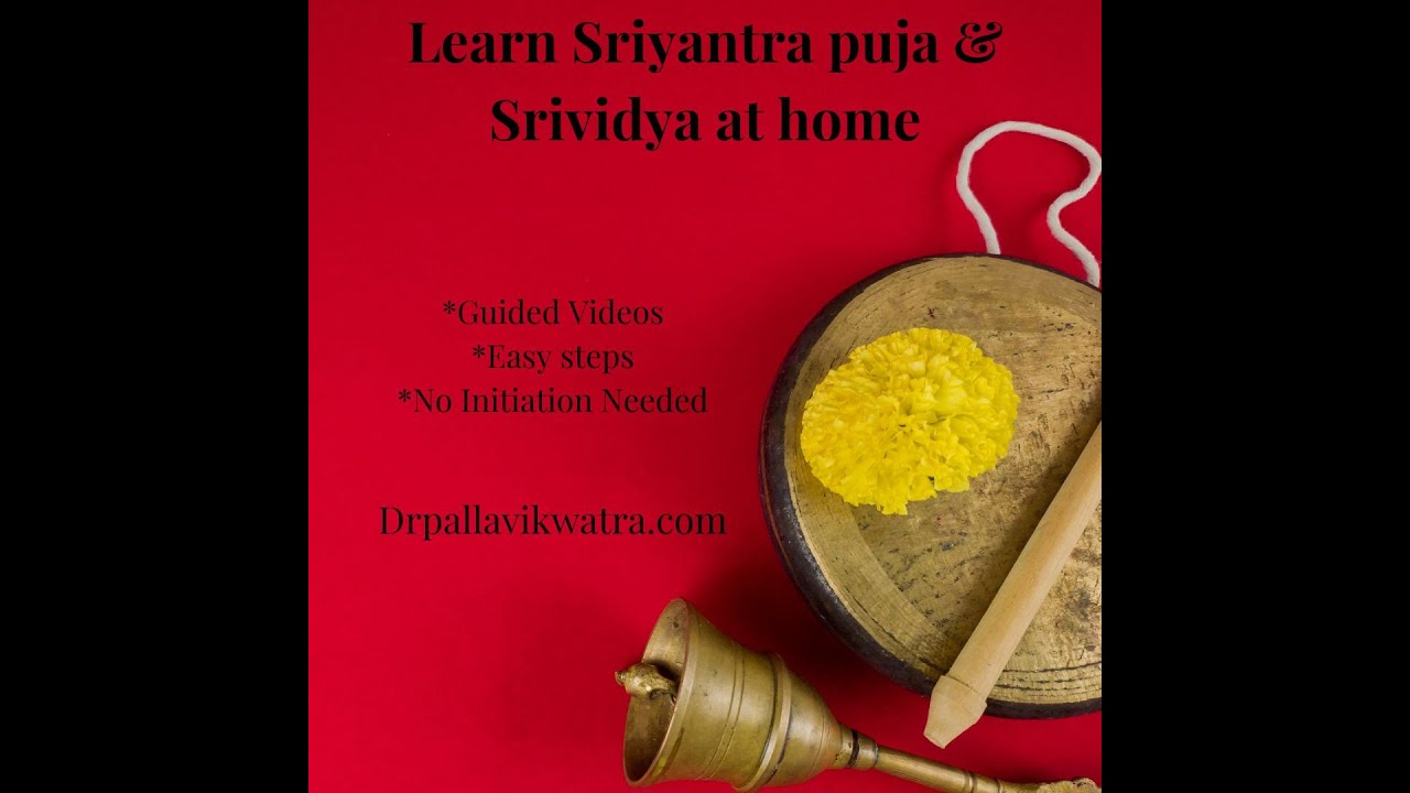 Combo Do it Yourself Sri Vidhya Courses with Shree Yantra Kumkum ...