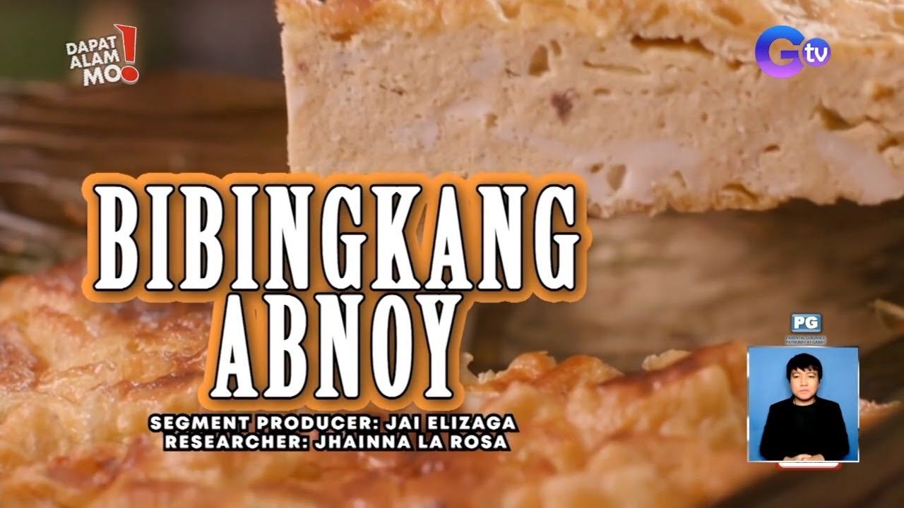 Nakatikim ka na ba ng bibingkang abnoy? | Dapat Alam Mo! - YouTube