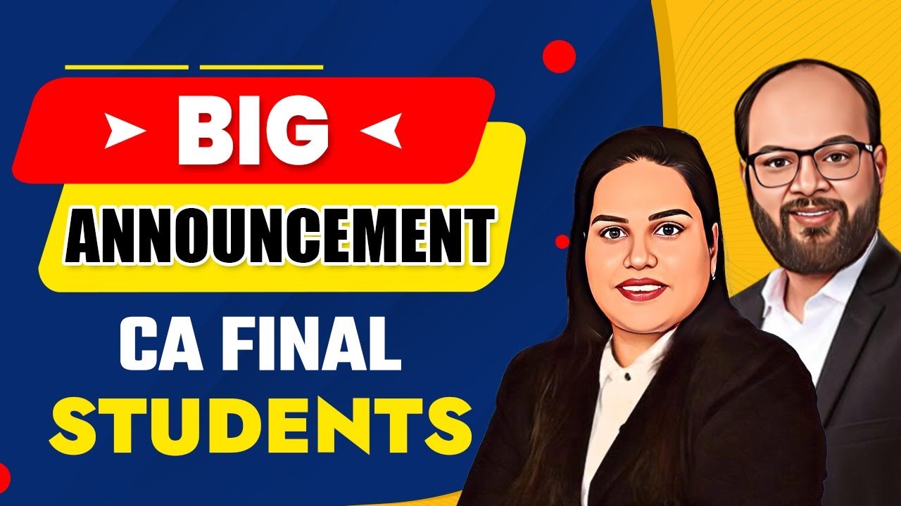 Big Announcement For CA Final Students | Skill Based Courses For CA ...