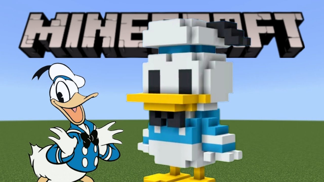 How to build Donald Duck in Minecraft - YouTube
