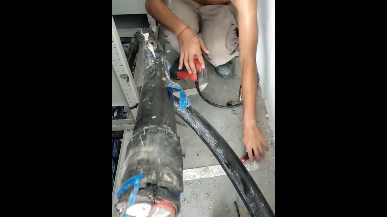 XLPE ,cable termination,240mm 4c - YouTube