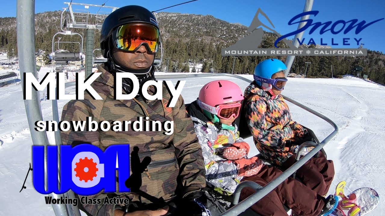 MLK Day Snowboarding Snow Valley Mountain Resort - YouTube