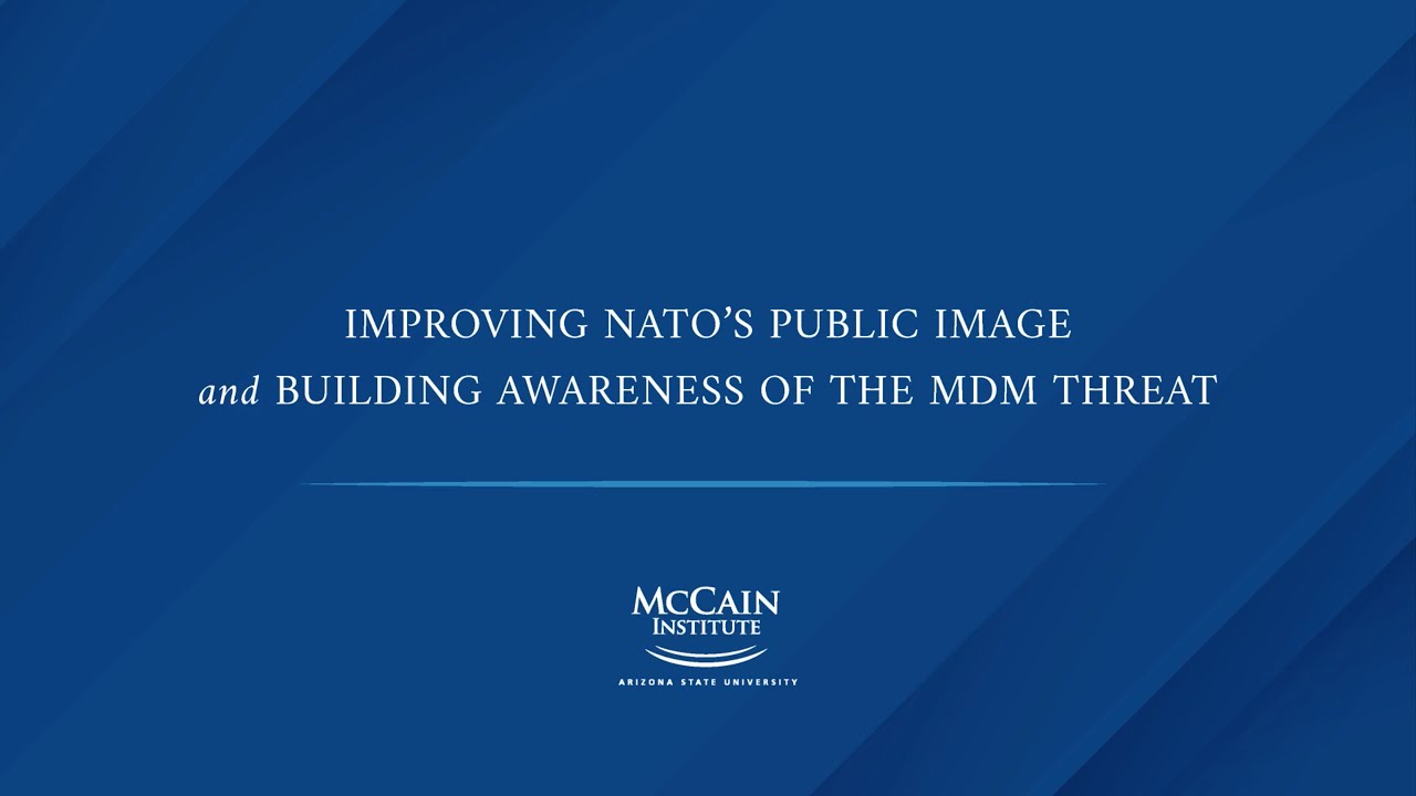 Improving Nato's Public Image and Building Awareness of the MDM Threat ...