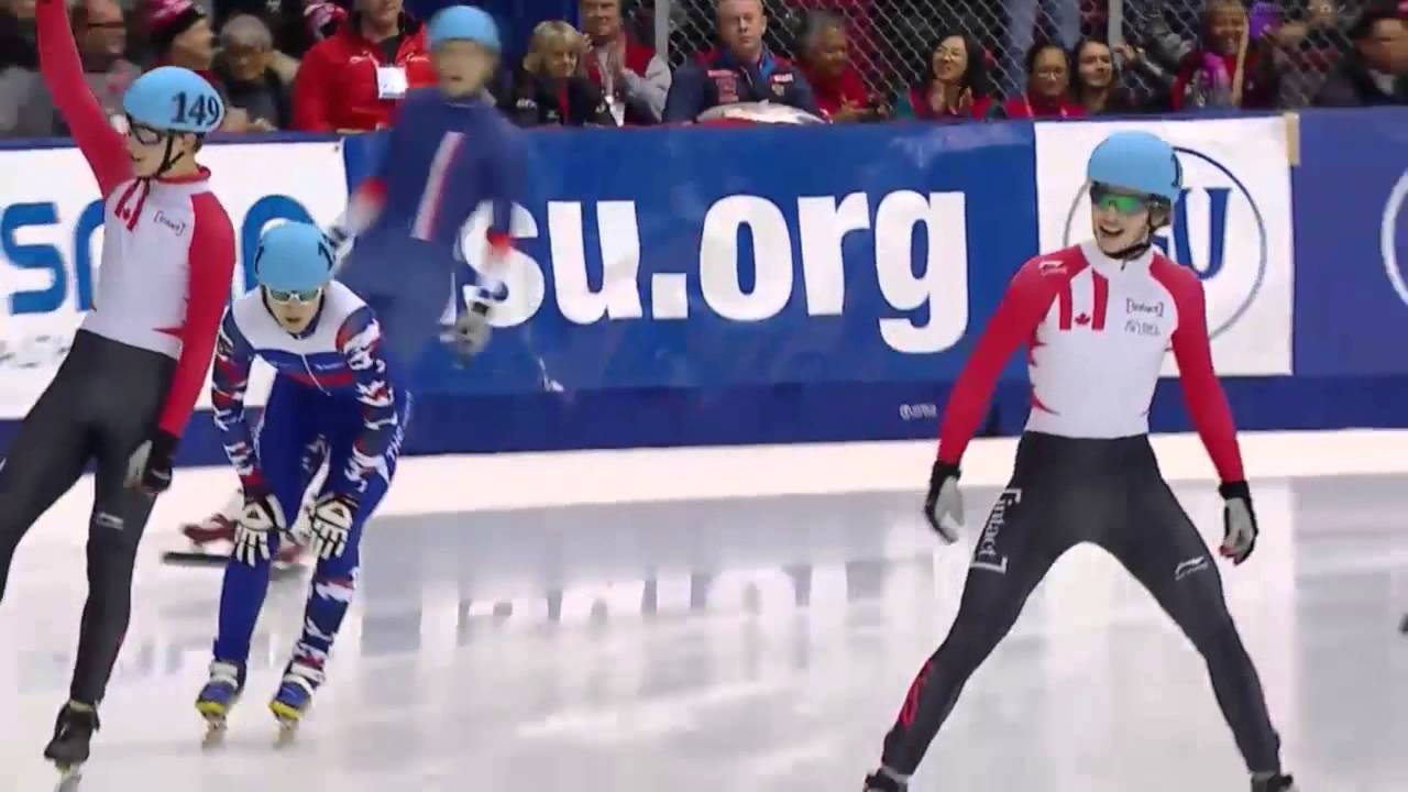 2015 16 Short Track World Cup 2 Toronto, Mens 500 # 1 Final A - YouTube